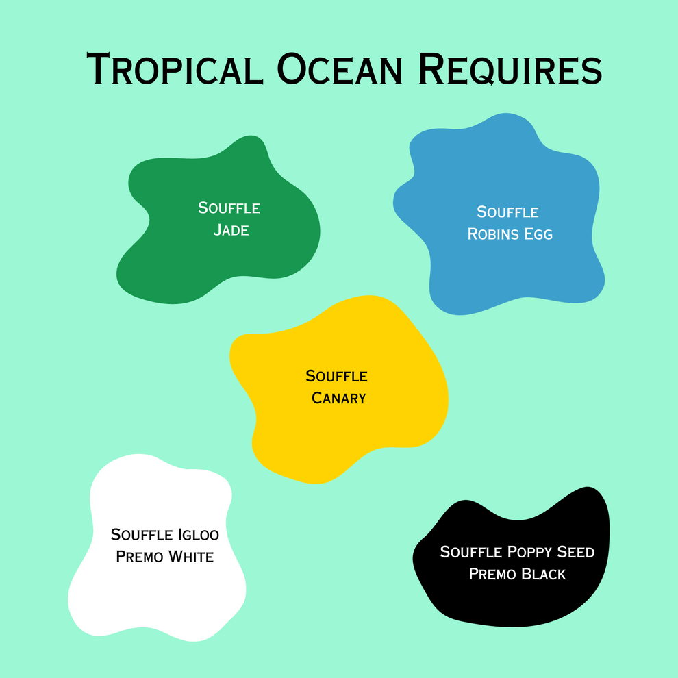 Tropical Ocean Polymer Clay Color Palette Tutorial – Polyclay Emporium